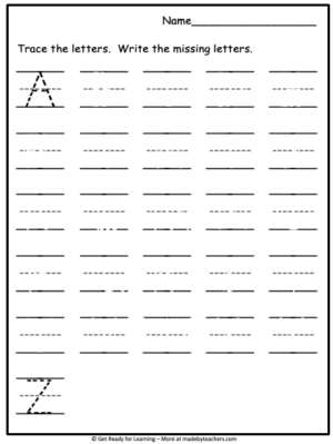 Trace Uppercase Letters Worksheet - Made By Teachers
