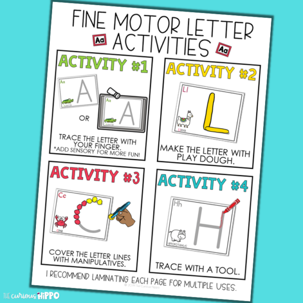 Fine Motor Skill Activities - Alphabet Capital Letters - Made By Teachers