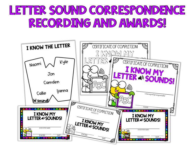 I know my Letter Sounds - Record and Award | Made By Teachers