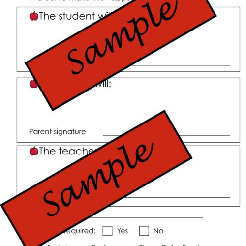 Individual Parent Conference Folder | Made By Teachers