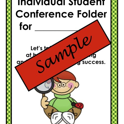 Individual Parent Conference Folder | Made By Teachers