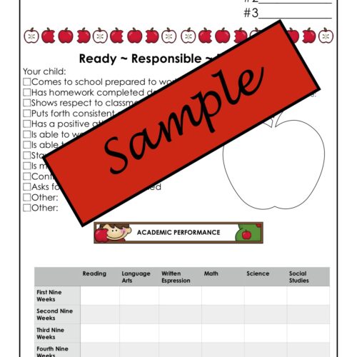 Individual Parent Conference Folder | Made By Teachers