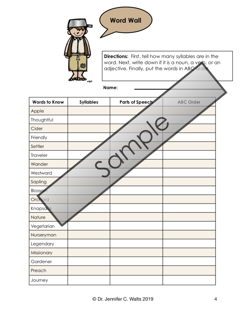 Johnny Appleseed Unit | Made By Teachers