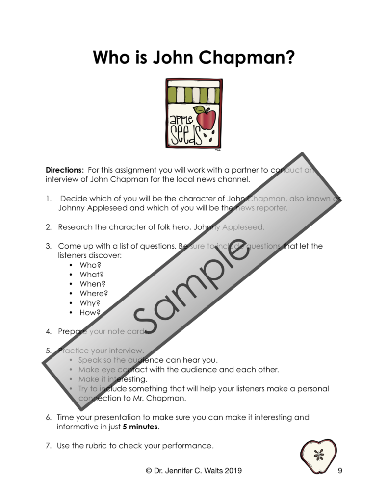 Johnny Appleseed Unit | Made By Teachers