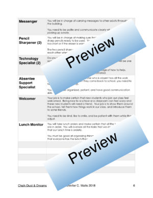 Classroom Helper Job Application - Made By Teachers