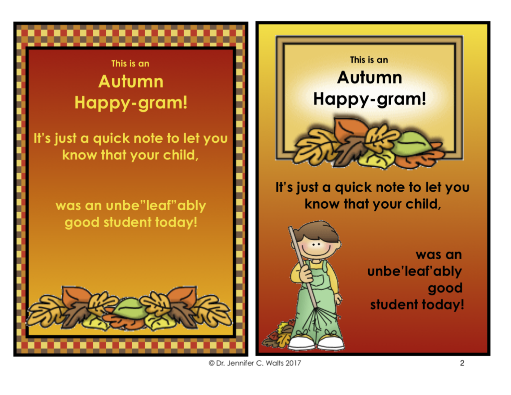 Autumn Happy-grams! | Made By Teachers