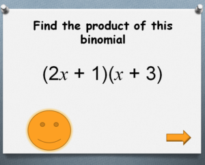 Multiplying Binomials Game - Made By Teachers