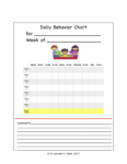 Daily Behavior Management Chart - Made By Teachers