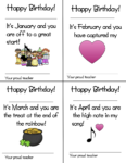 Happy Birthday: A Year of Birthday Cards - Made By Teachers