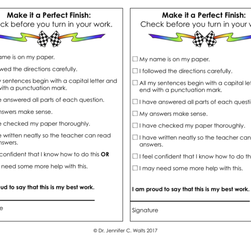 Student Self-Check Rubric | Made By Teachers