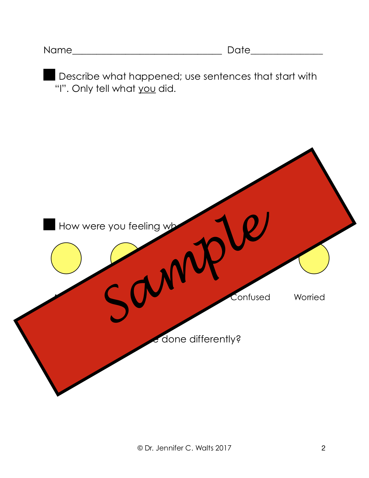 Behavior Self-Reflection Packet | Made By Teachers