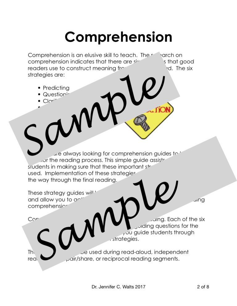 Six Strategies for Constructing Comprehension | Made By Teachers