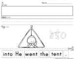 Sight Word Sentence Cut and Paste Worksheets Primer - Made By Teachers