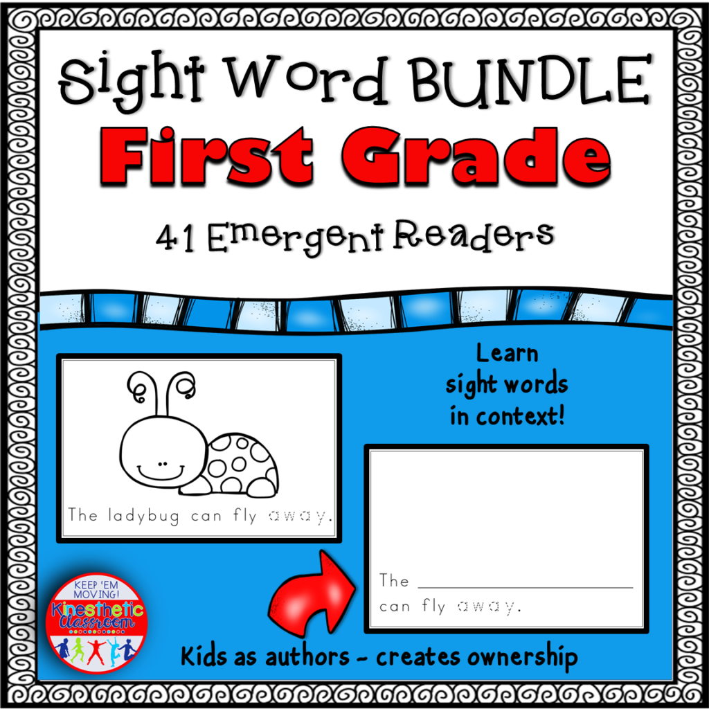 Sight Word Emergent Reader Books First Grade - Made By Teachers