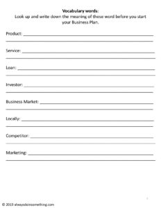 Business Plan for Kids: A Sample Outline and Research Guide | Made By ...