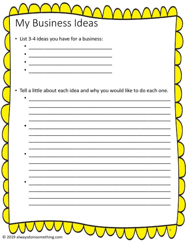 Business Plan Bundle (Kids and Teens) | Made By Teachers