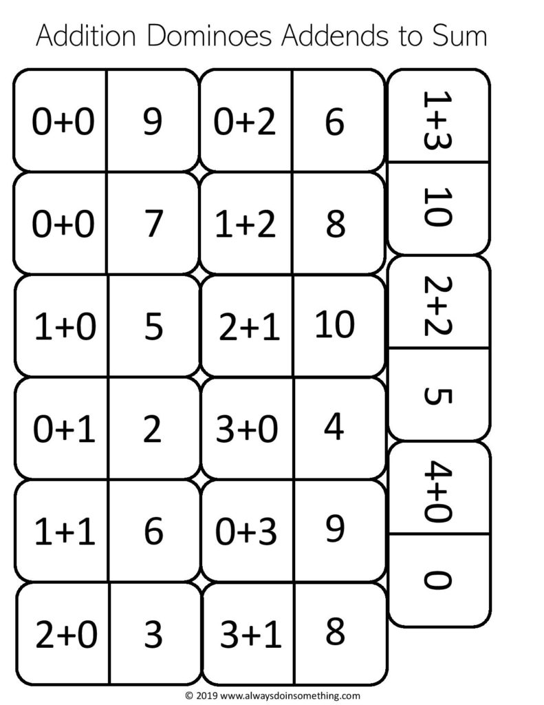 Addition Dominoes - Made By Teachers