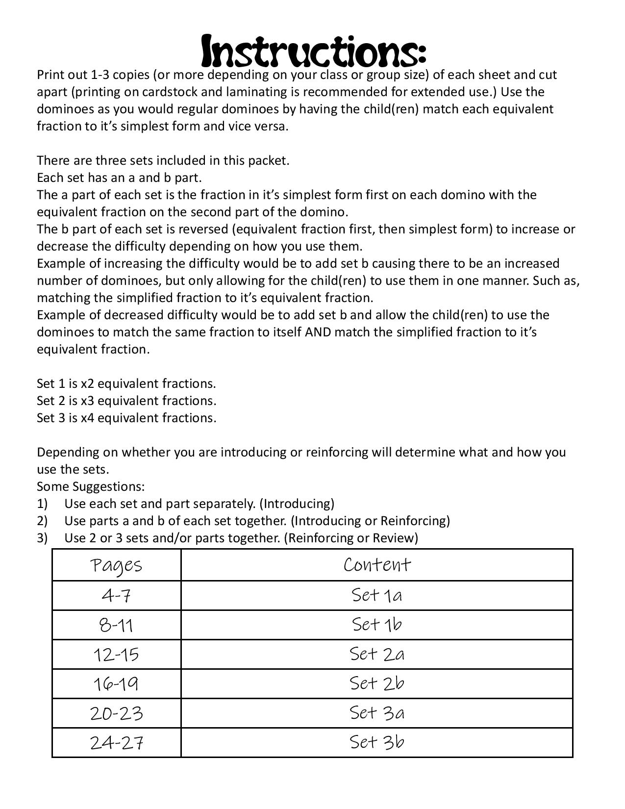 Equivalent Fraction Dominoes | Made By Teachers