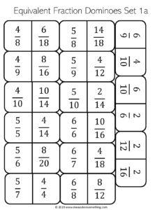 Equivalent Fraction Dominoes - Made By Teachers