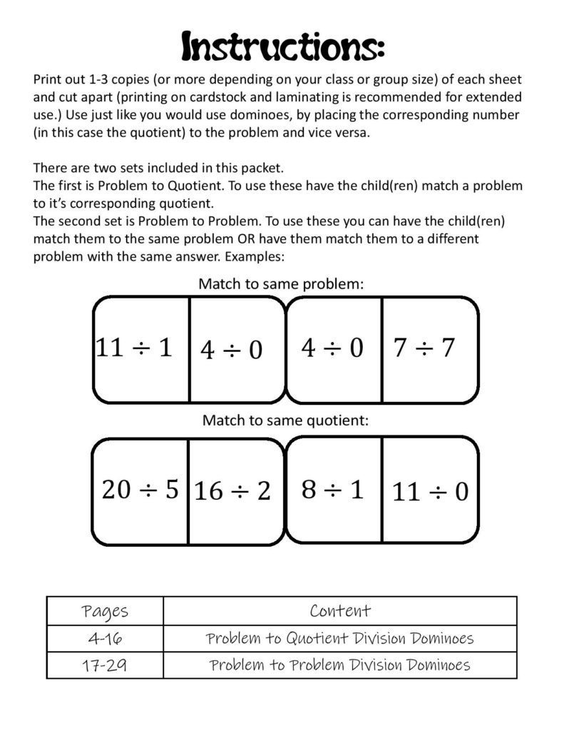 Multiplication and Division Dominoes Bundle | Made By Teachers