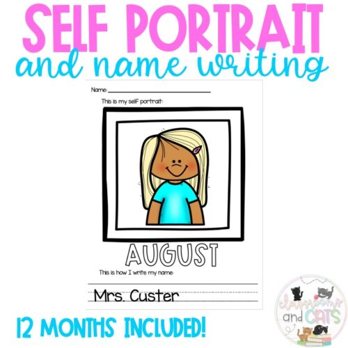 Monthly Self Portrait and Name Writing - Made By Teachers