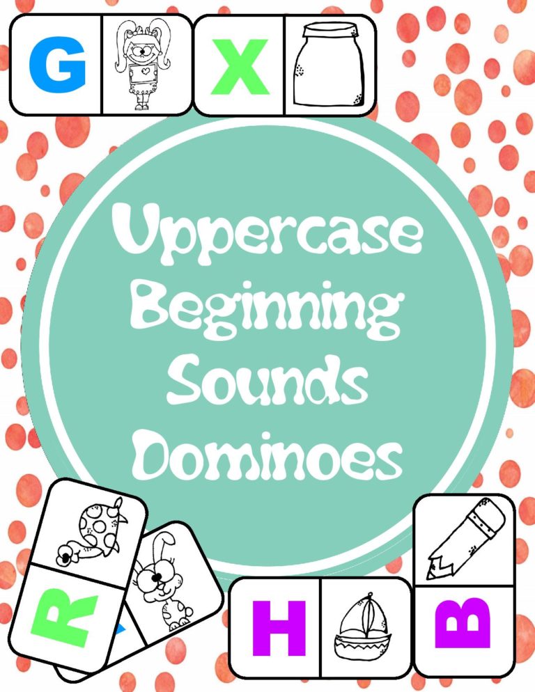 Uppercase Beginning Sounds Dominoes | Made By Teachers