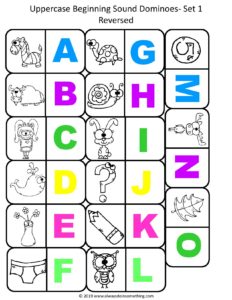 Uppercase Beginning Sounds Dominoes | Made By Teachers