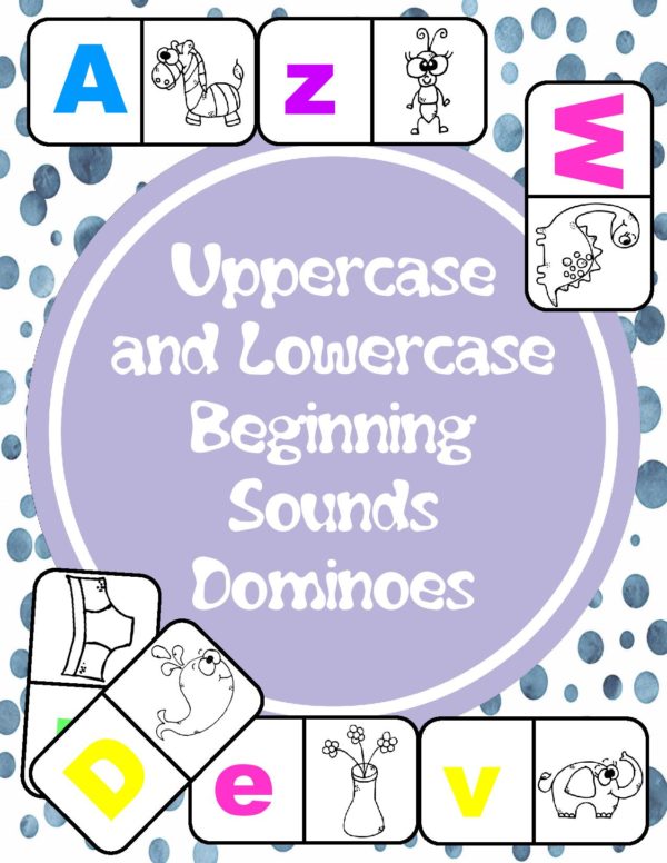 Uppercase to Lowercase Alphabet Dominoes - Made By Teachers
