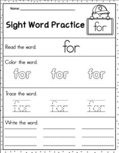 Dolch Pre-Primer and Primer Sight Words Practice | Made By Teachers