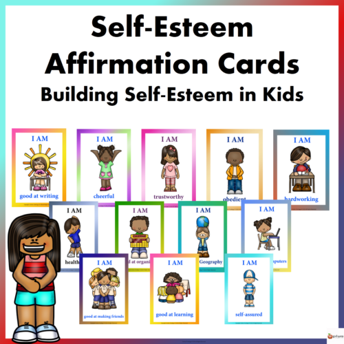 Feelings and Self-Esteem Affirmation Flash Cards Bundle | Made By Teachers