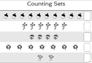 Counting Sets Practice Sheets Fall Theme | Made By Teachers