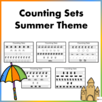 Counting Sets Practice Sheets Summer Theme | Made By Teachers