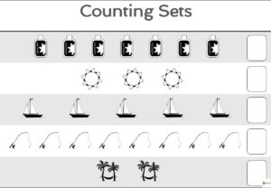 Counting Sets Practice Sheets Summer Theme | Made By Teachers