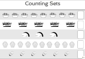 Counting Practice Sheets Food Theme | Made By Teachers