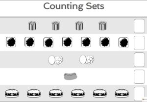 Counting Practice Sheets Food Theme | Made By Teachers