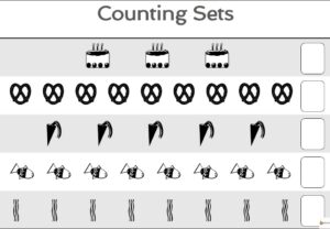 Counting Practice Sheets Food Theme | Made By Teachers