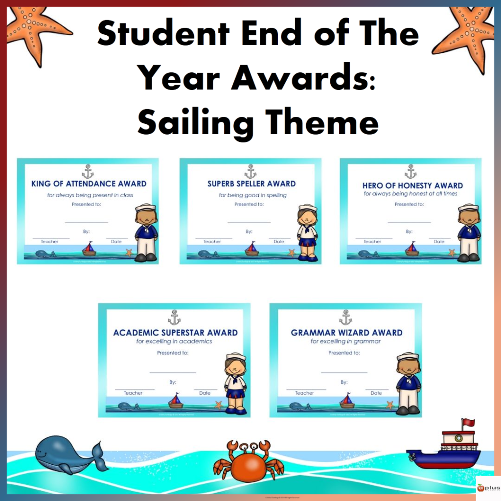 End of Year Awards, Certificate of Completion, and Certificate of ...