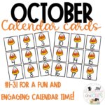 October Calendar Cards - Made By Teachers