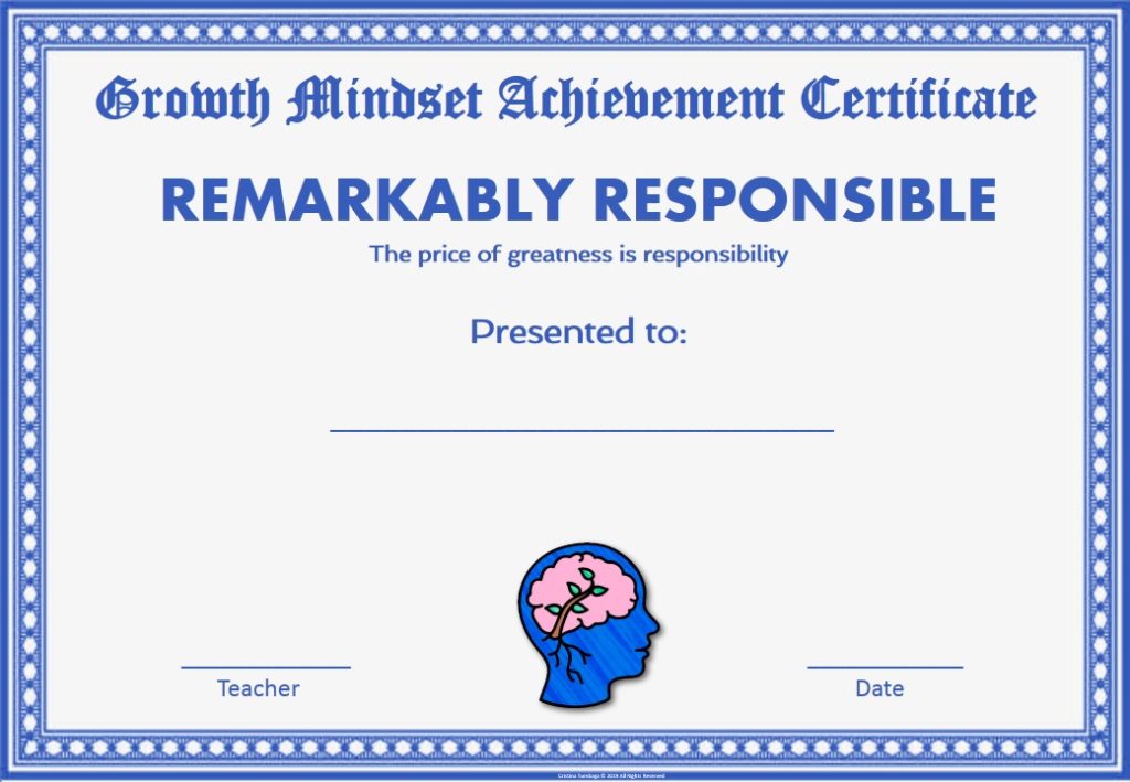 Growth Mindset Achievement Certificates For Teens - Made By Teachers