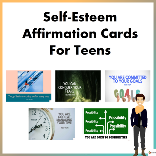 Feelings, Keep Calm and Self-Esteem Affirmation Flash Cards Mega Bundle ...