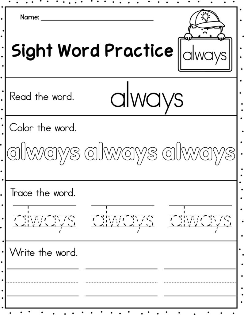 Dolch Second Grade Sight Words Practice - Made By Teachers