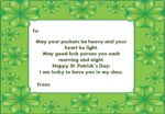 St. Patrick's Day Cards: Notes from the Teacher | Made By Teachers