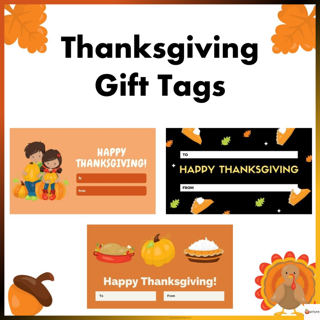 Thanksgiving Gift Tags | Made By Teachers