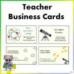 Teacher Business Cards - Science Edition | Made By Teachers