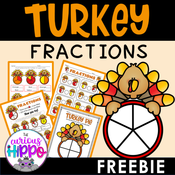Turkey Fractions Freebie - Made By Teachers