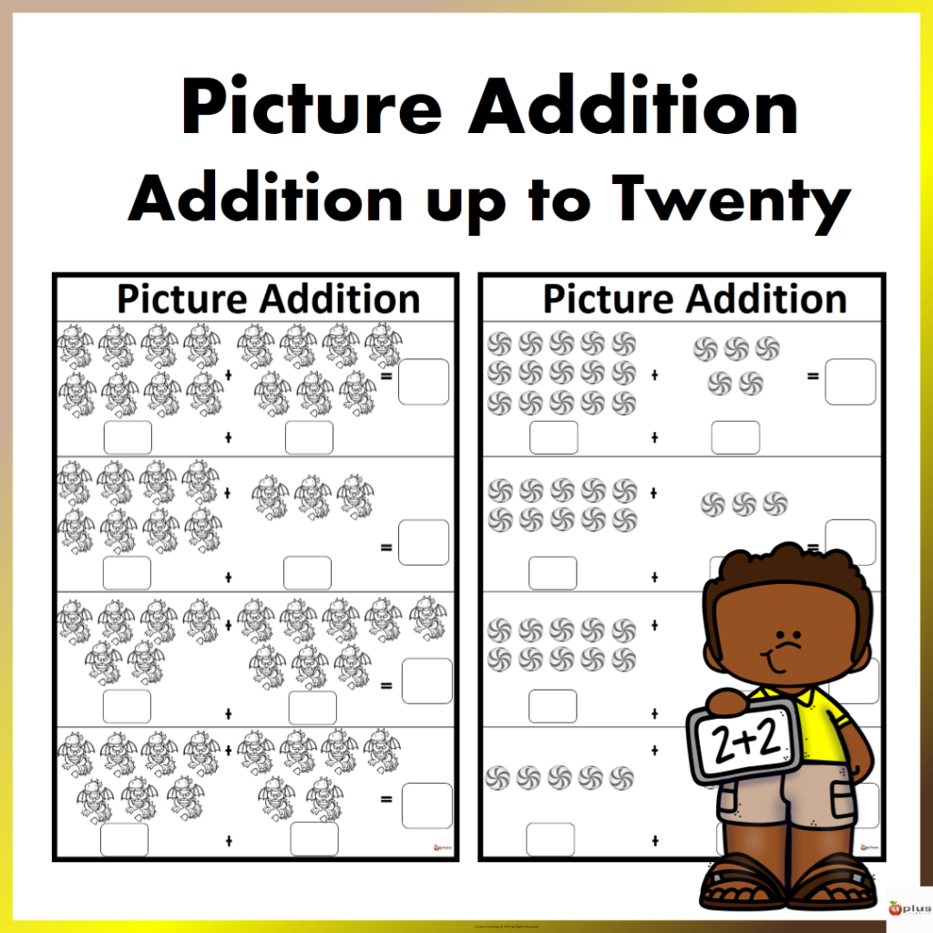 Picture Addition (Add to 20) Bundle - Made By Teachers