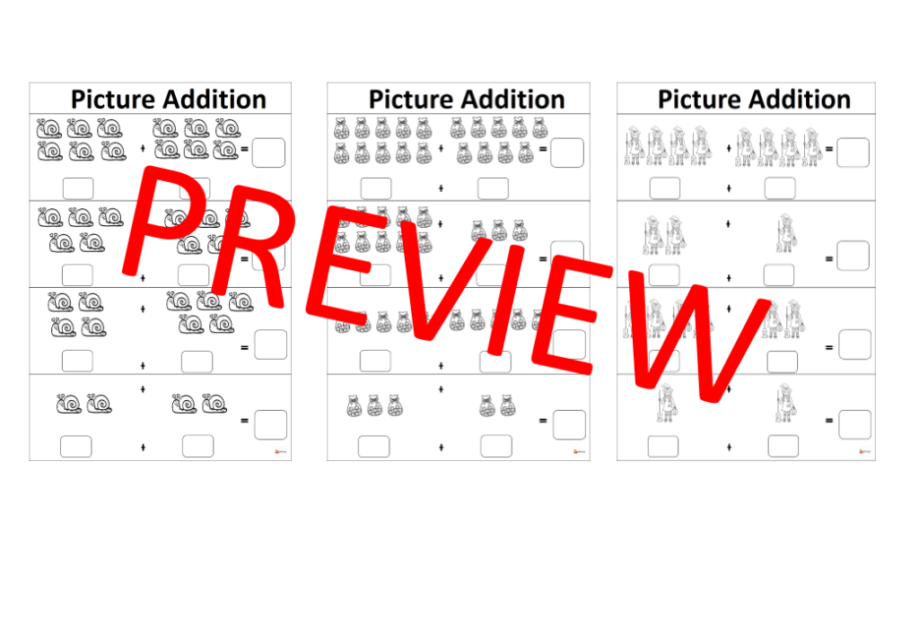 Picture Addition (Add to 20) - Made By Teachers