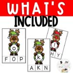 December Alphabet Letter Matching Clip Cards Game - Made By Teachers
