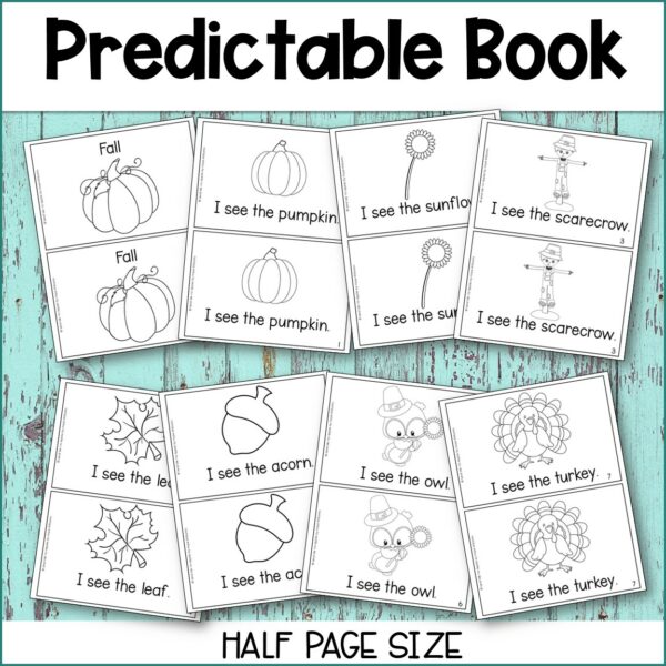 Predictable Text Emergent Reader - Fall | Made By Teachers