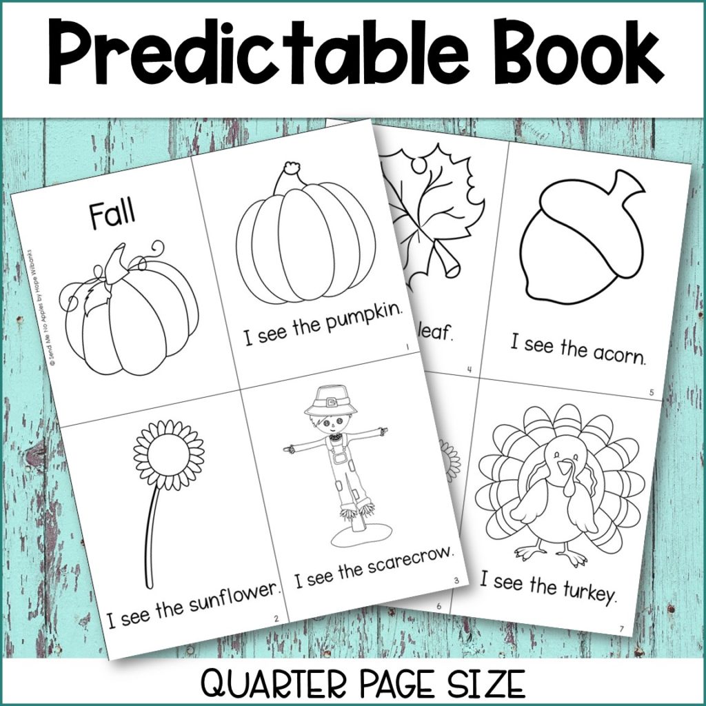 Predictable Text Emergent Reader - Fall | Made By Teachers